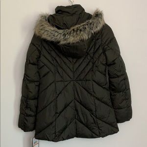 London Fog | Jackets & Coats | London Fog Puffer Jacket Moss Green Faux ...